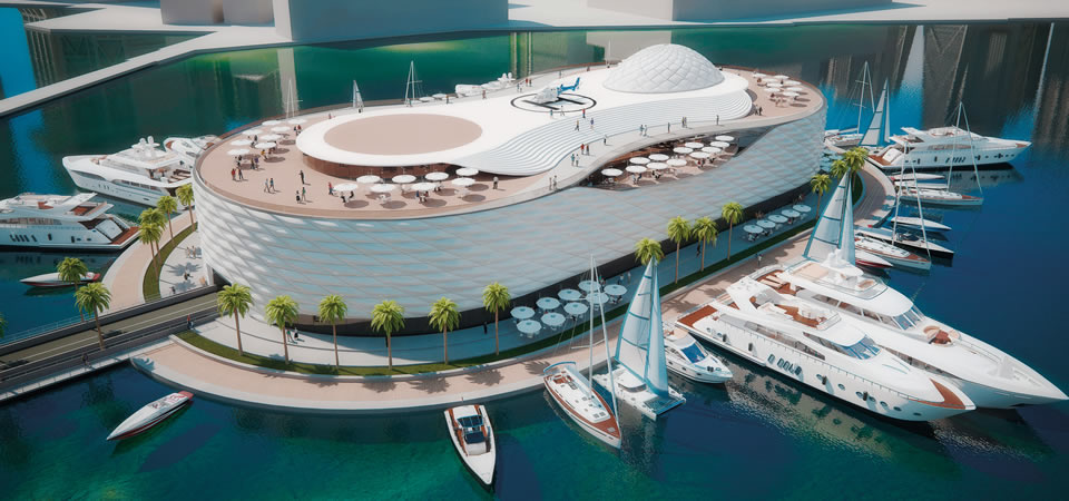 Dubai Water Diamond - mobile water floating city